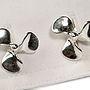 Sterling Silver Propeller Cufflinks By Simon Kemp Jewellers | notonthehighstreet.com