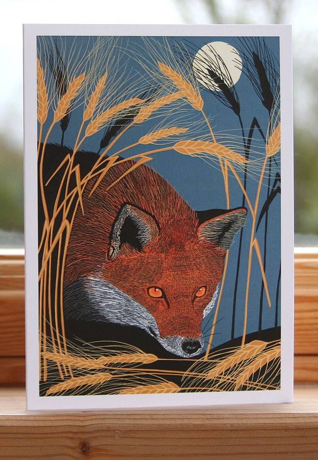 fox card by bird | notonthehighstreet.com