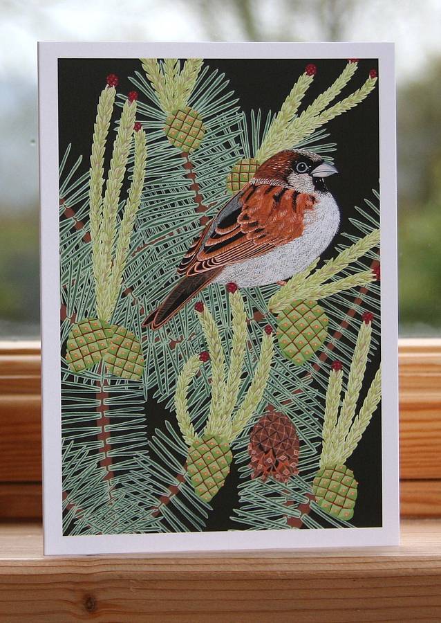 sparrow card by bird | notonthehighstreet.com