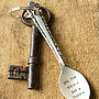 Personalised Silver Plated Spoon Keyring By The Cutlery Commission ...