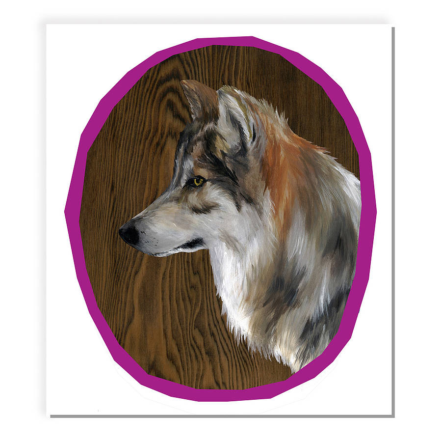 wolf print by katie & the wolf | notonthehighstreet.com