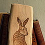 March Hare Hand Engraved On Natural Wood By Seagirl and Magpie ...