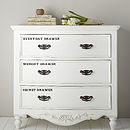 Personalised Drawer Label Stickers By Oakdene Designs ...