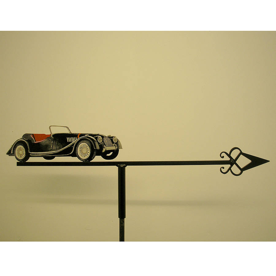 classic car weathervane by black fox metalcraft | notonthehighstreet.com