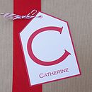 Personalised Initial Gift Tag By Daisyley Designs | notonthehighstreet.com
