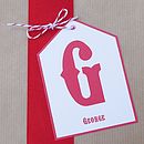 Personalised Initial Gift Tag By Daisyley Designs | notonthehighstreet.com