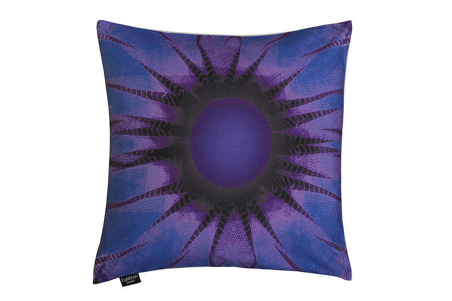 Violet Sunflower Cushion By House Designer | notonthehighstreet.com