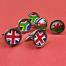 Personalised Country Flag Cufflinks By Wild Life Designs ...