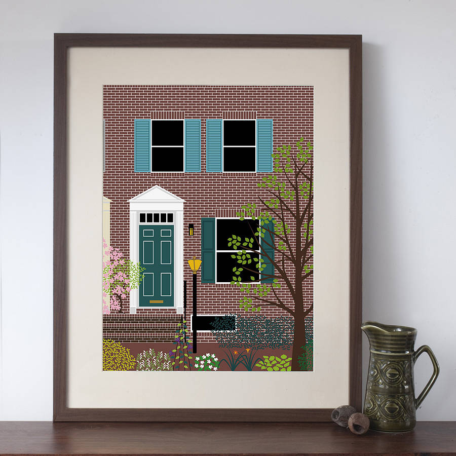 Personalised Digital House Portrait By Natalie Singh ...