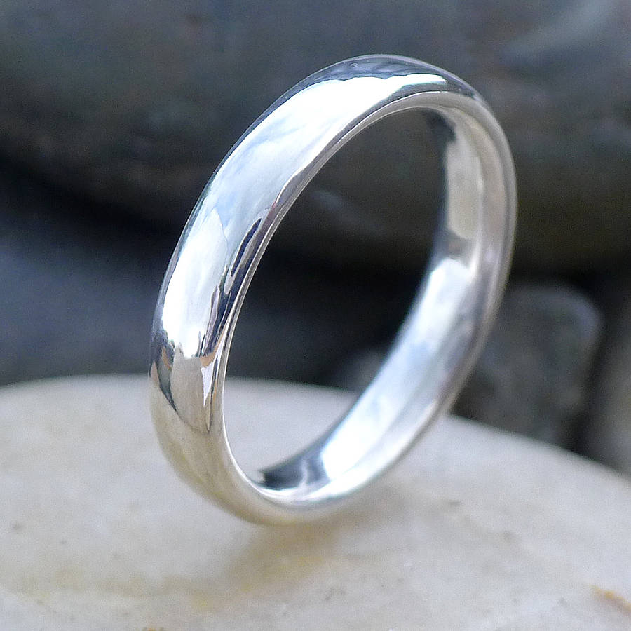 Handmade Comfort Fit Silver Ring By Lilia Nash Jewellery ...