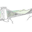 Bristol's Clifton Suspension Bridge Digital Print By Rolfe & Wills ...