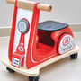 Retro Ride On Scooter Retro Racing Red By Jammtoys quality wooden toys ...