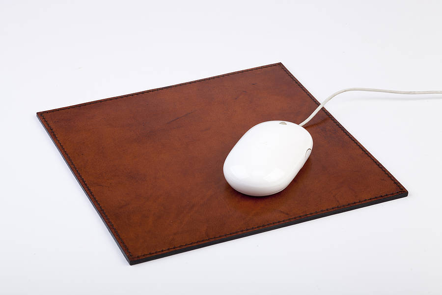 leather mouse mat by life of riley | notonthehighstreet.com