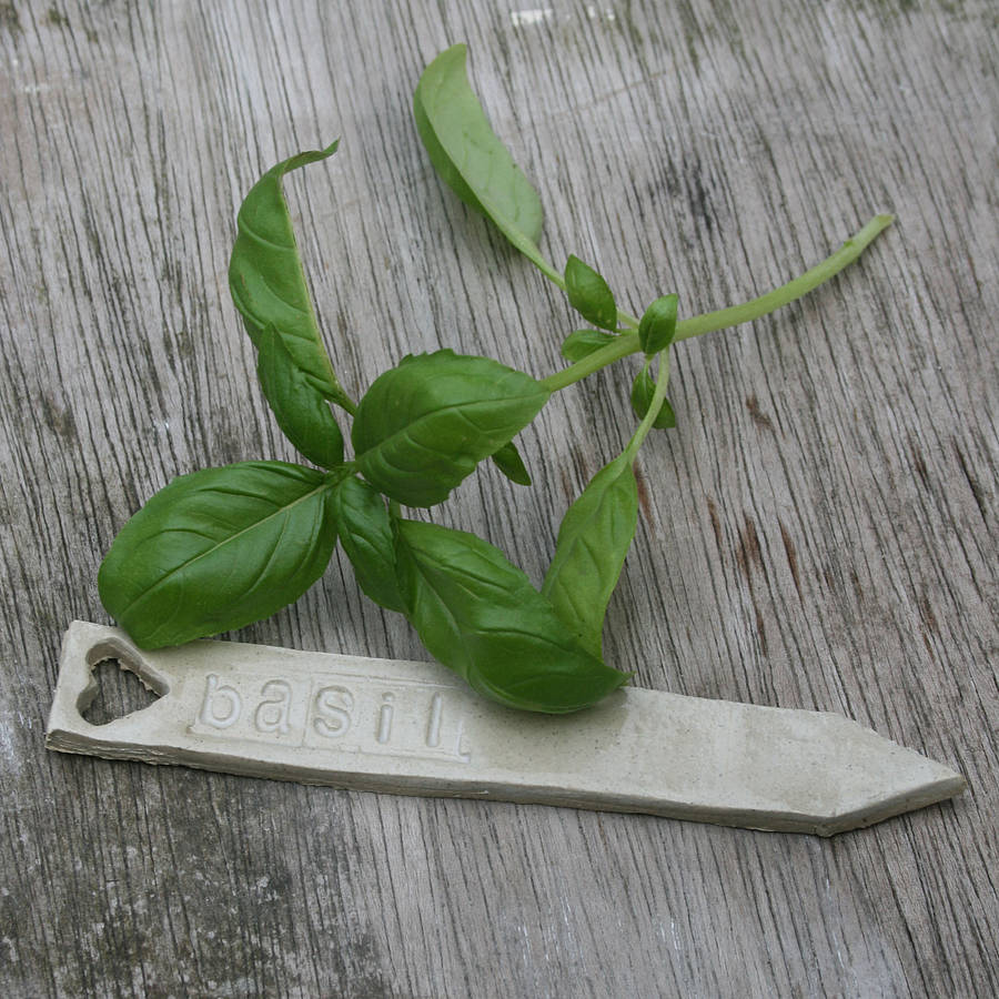ceramic herb and vegetable markers by juliet reeves designs ...