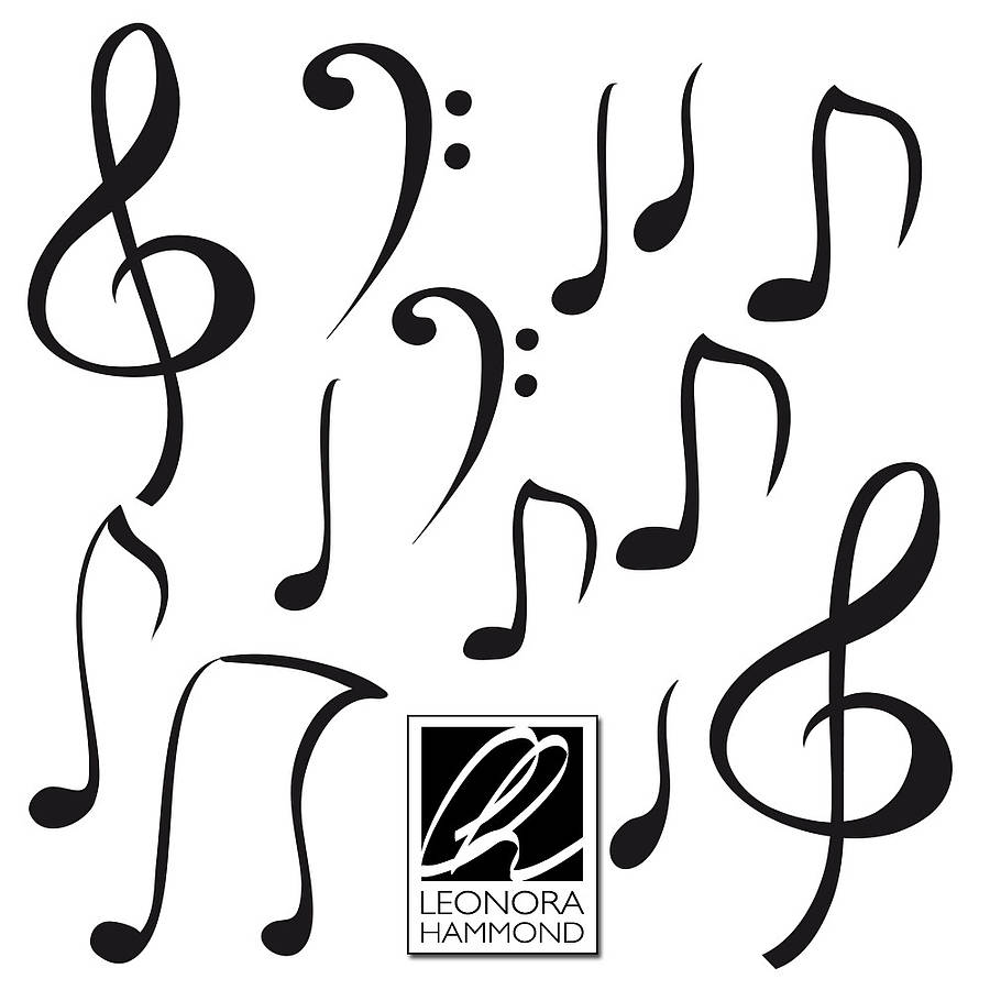 Set Of Mini Musical Notes Stickers By leonora hammond ...