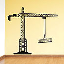 personalised crane vinyl wall sticker by oakdene designs ...