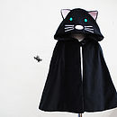 Black Cat Cape By Wild Things Funky Little Dresses | notonthehighstreet.com