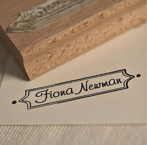 Framed Name Rubber Stamp By Pretty Rubber Stamps | notonthehighstreet.com