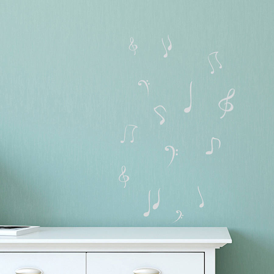 set of mini musical notes stickers by leonora hammond ...
