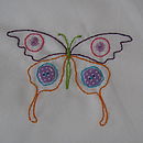 Personalised Embroidered Script Duvet Cover By B Line Bespoke ...