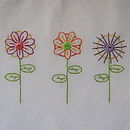 Personalised Embroidered Script Duvet Cover By B Line Bespoke ...