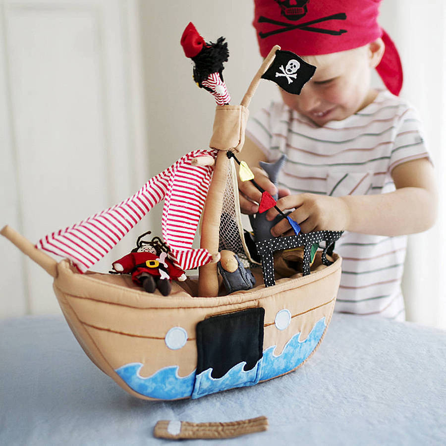 handmade pirate ship soft play toy by alphabet baby & child ...