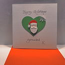 Personalised Santa Christmas Card By Kitty's | notonthehighstreet.com