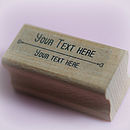 Elegant Free Text Rubber Stamp By Pretty Rubber Stamps ...