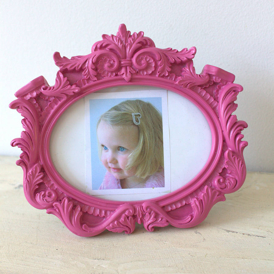 pink oval frame by little ella james | notonthehighstreet.com