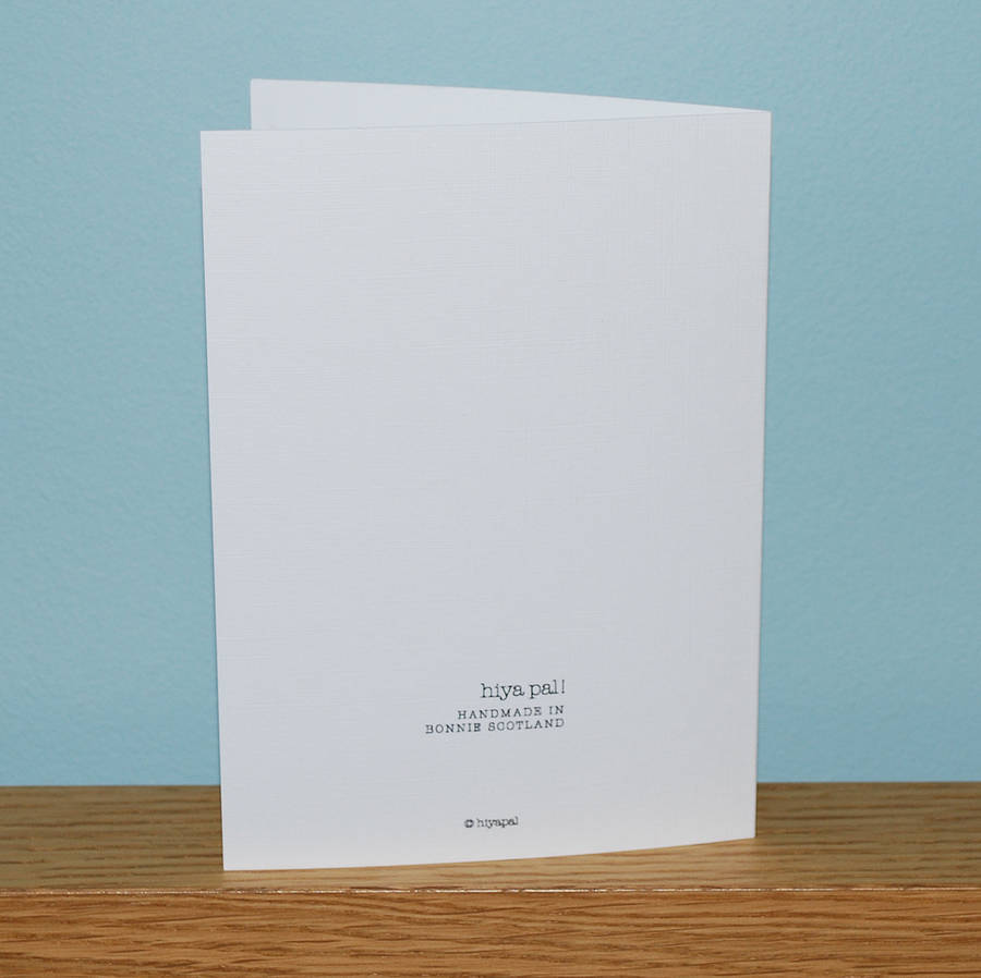 'bonnie bairn' scottish tartan new baby card by hiya pal ...