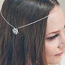 Ophelia Silver Wedding Circlet Forehead Band By Debbie Carlisle ...