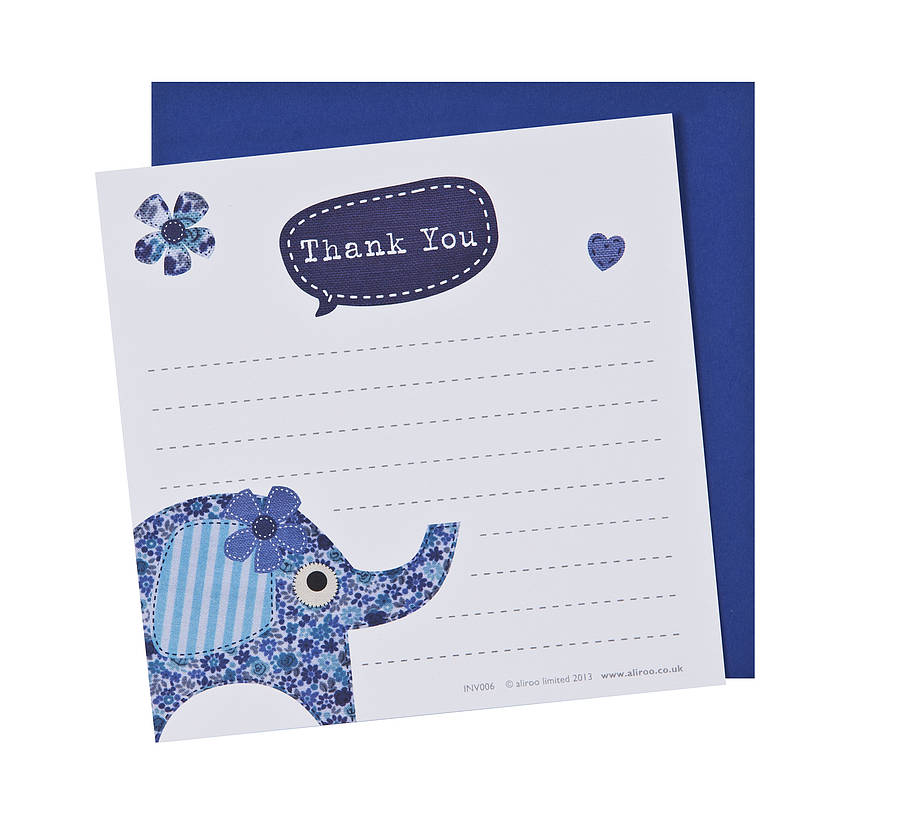 Boy's Thank You Cards By aliroo