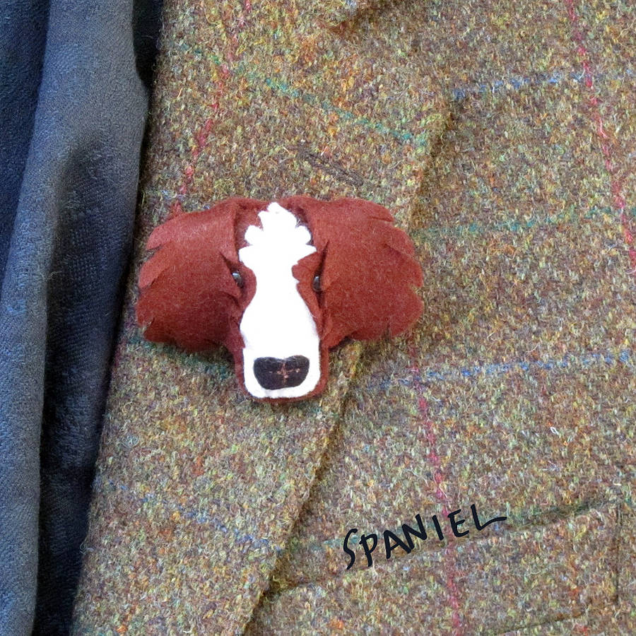 handmade felt dog brooch by thebigforest | notonthehighstreet.com