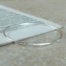 handmade simple plain silver bangle by handmade silver by helle ...