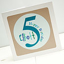 Personalised Numbered Birthday Card By Spotty N Stripy ...