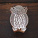 owl design wooden block by paper high | notonthehighstreet.com
