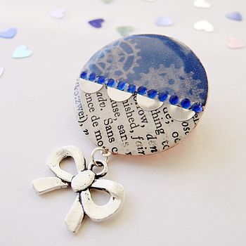 Machine Upcycled Vintage Paper Brooch By Matin Lapin ...