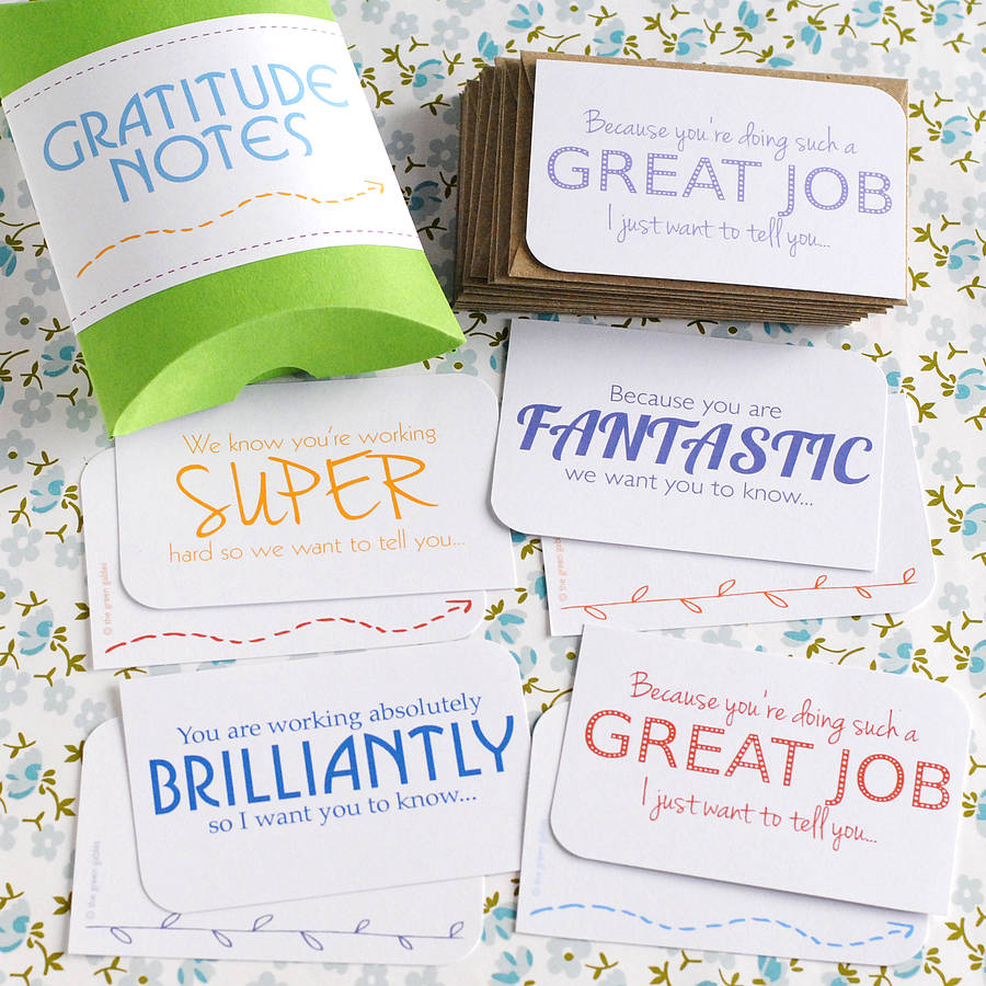 Gratitude Notes By the green gables | notonthehighstreet.com
