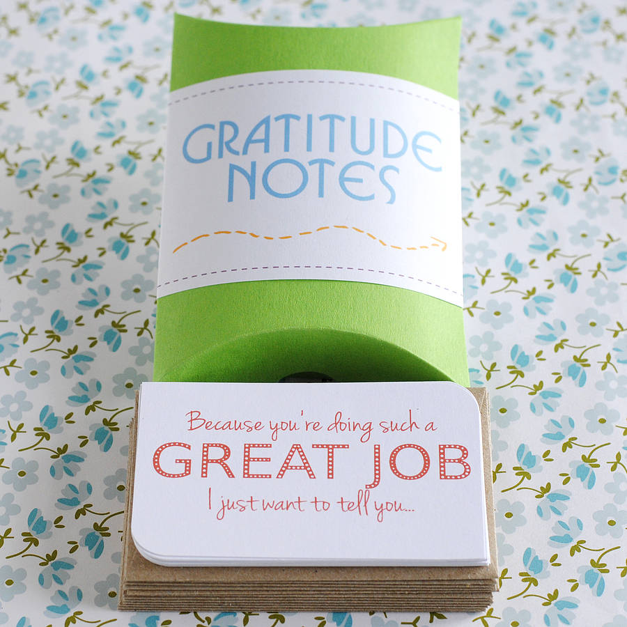 Gratitude Notes By The Green Gables Notonthehighstreet