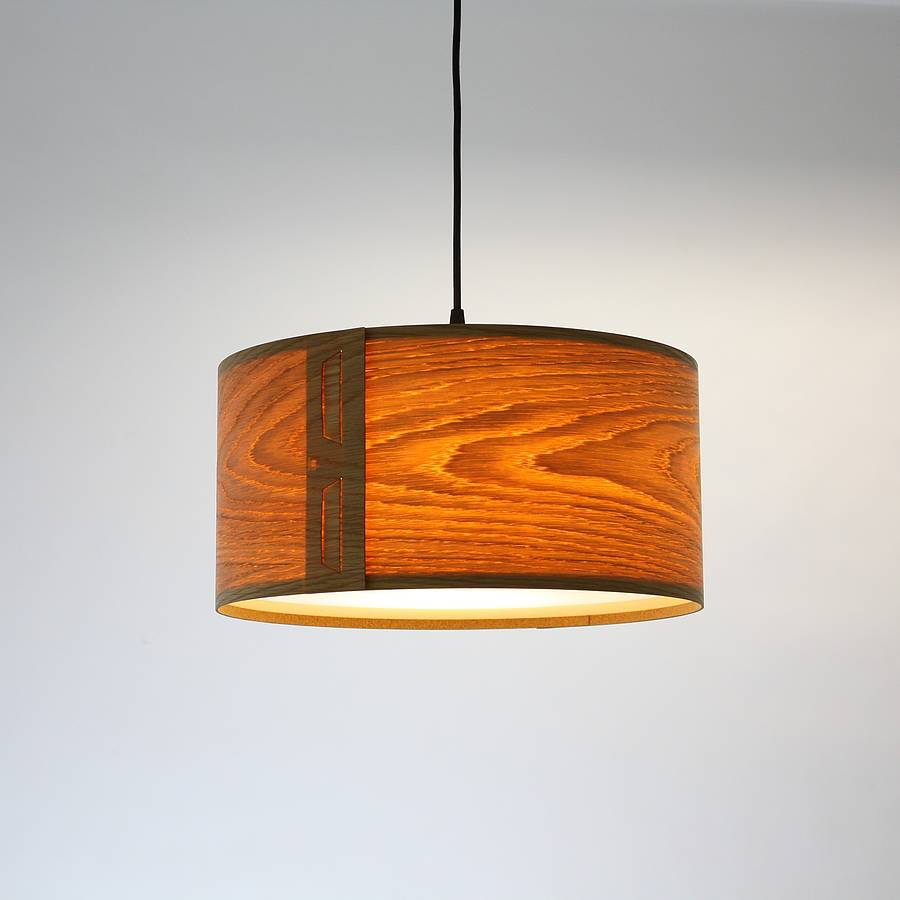 tab wood veneer light shade by john green | notonthehighstreet.com