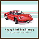 Ferrari Birthday Card By Amanda Hancocks | notonthehighstreet.com