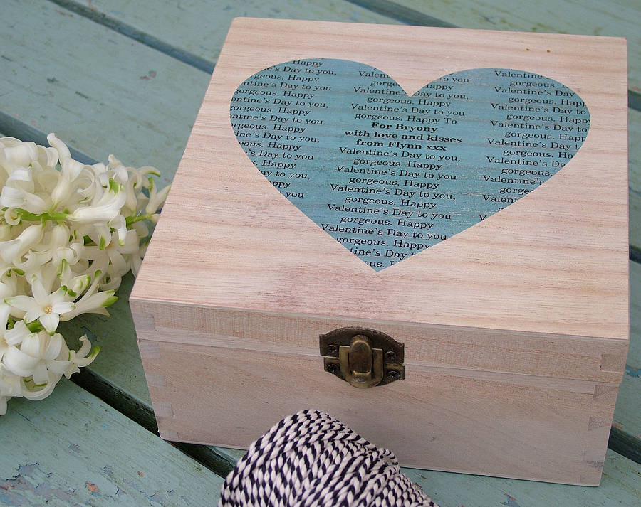 personalised secret message wooden box by seahorse | notonthehighstreet.com