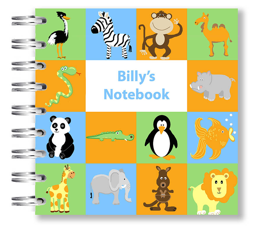 zoo animal notebook by amanda hancocks | notonthehighstreet.com