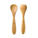 organic bamboo salad servers by green tulip | notonthehighstreet.com