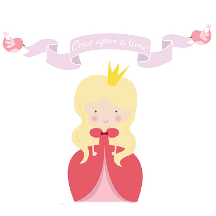 Princess Fabric Wall Stickers By Littleprints | notonthehighstreet.com