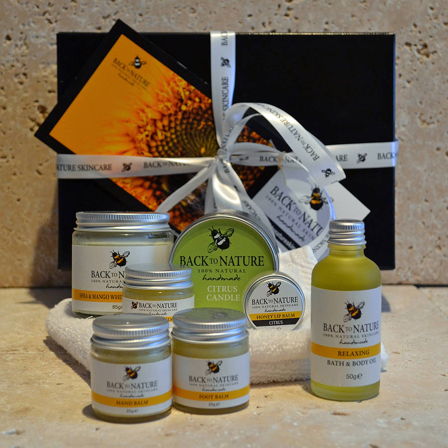 total pamper gift set by back to nature skincare | notonthehighstreet.com