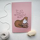 Woodland Otter Mother's Day Card By Laura Crow | notonthehighstreet.com
