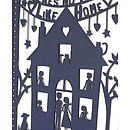 Family House Print Or Papercut In Mount By Mimi & Mae ...
