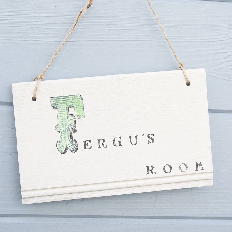 personalised room sign by abigail bryans designs | notonthehighstreet.com