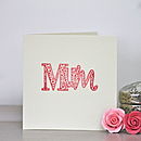 'best Mum' Handmade Card By Chapel Cards | notonthehighstreet.com